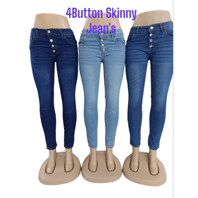 4 BUTTON SKINNY JEAN'S WOMEN QUALITY CANTIK READY STOOCK MALAYSIA ADA ...