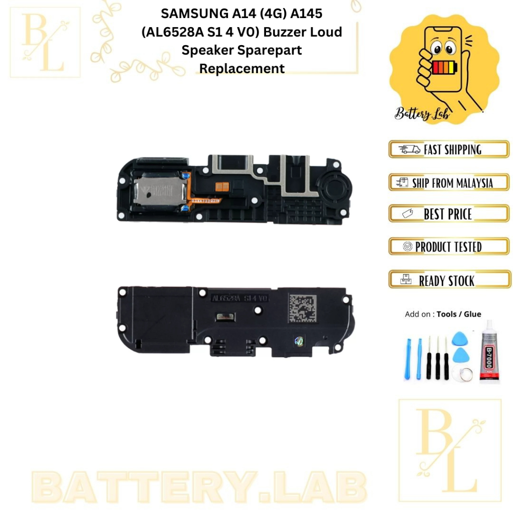 SAMSUNG A14 (4G) A145 (AL6528A S1 4 V0) Buzzer Loud Speaker Sparepart ...