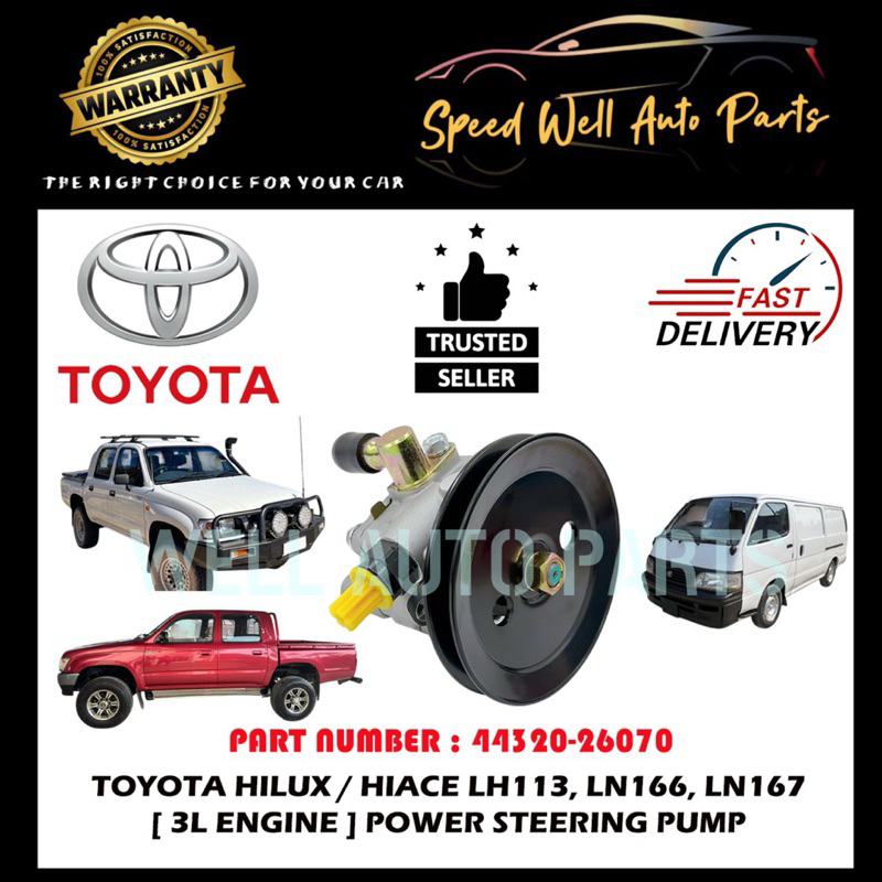 TOYOTA HILUX / HIACE LH113, LN166, LN167 [ 3L ENGINE ] POWER STEERING ...