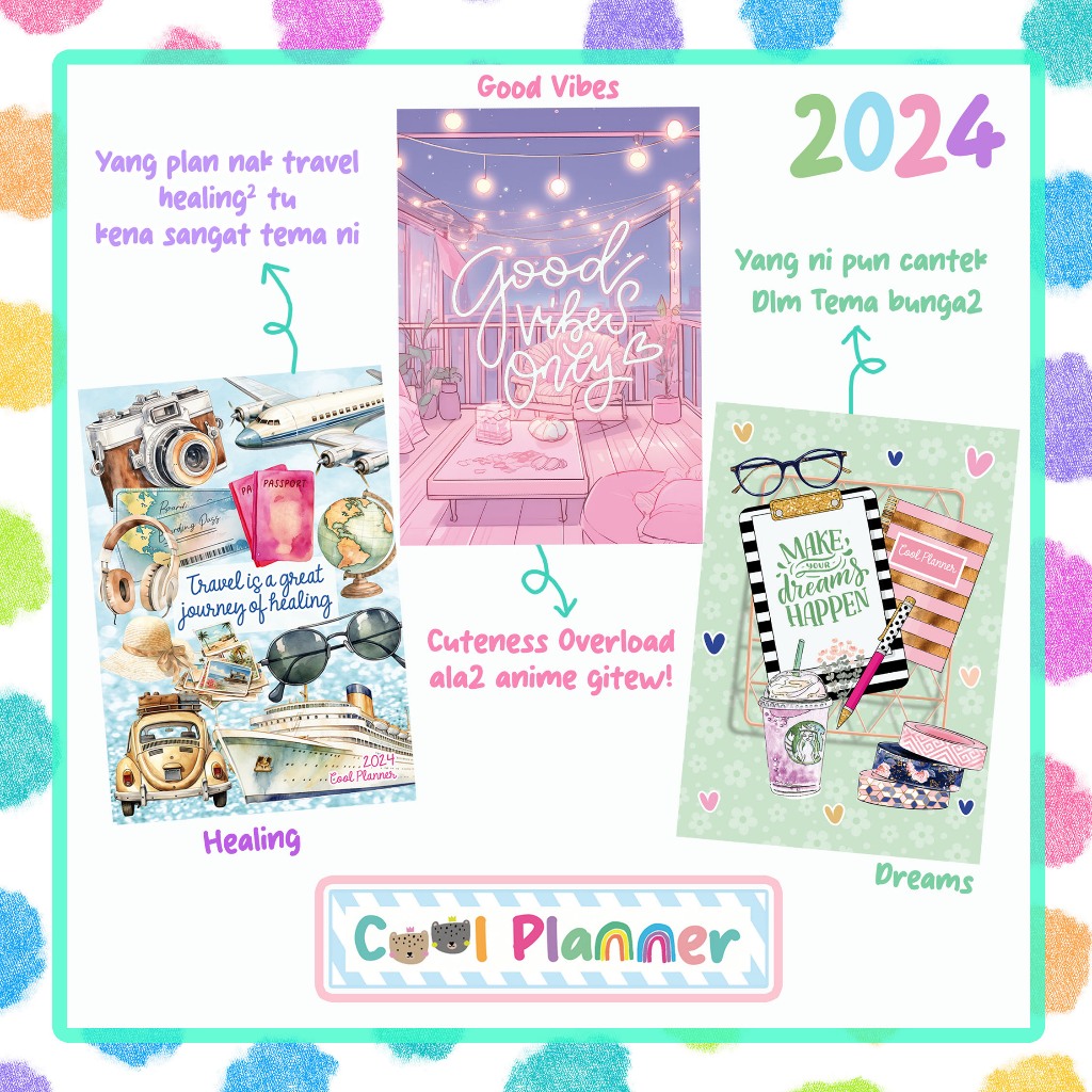 🟢KOLEKSI COOL PLANNER 2022-2024 CLEARANCE SALE | Shopee Malaysia