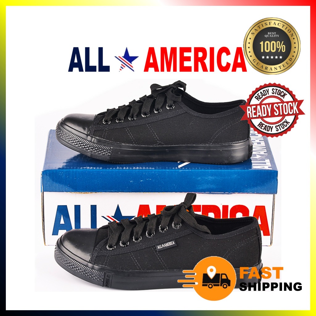 ORIGINAL ALL AMERICA KASUT SEKOLAH SCHOOL SHOES LELAKI PEREMPUAN ...