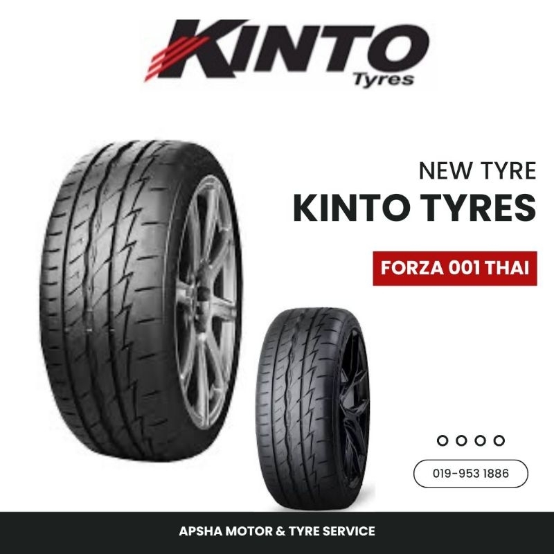 Kinto New Tyre - Forza 001 Thai | Shopee Malaysia