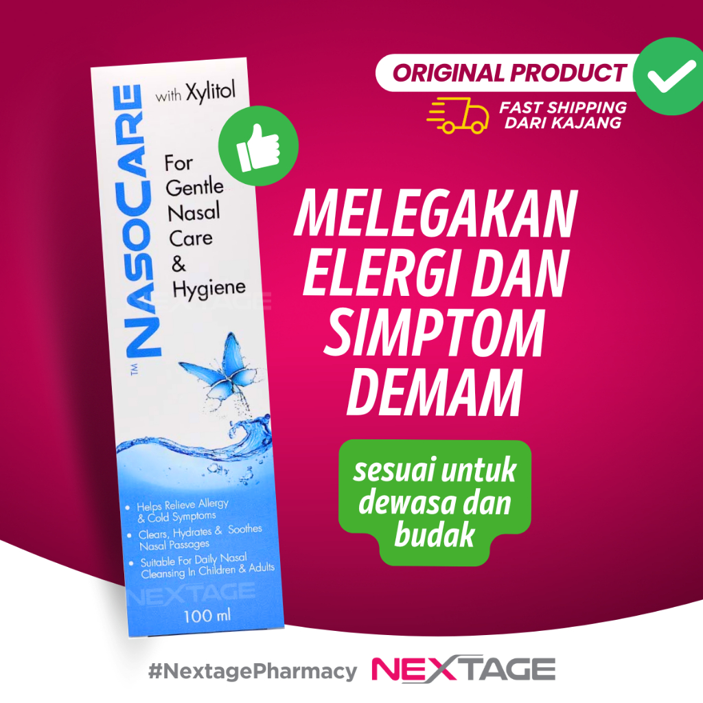 NasoCare with Xylitol Nasal Spray for kids & Adult 50ml ( sea water ...