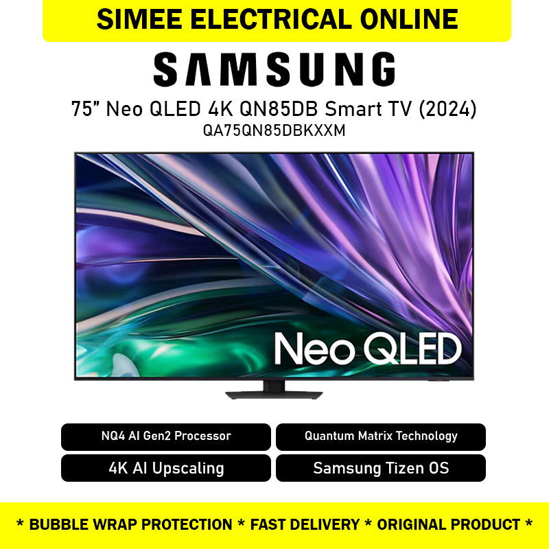 Samsung 75 Inch Neo QLED QN85D 4K Smart AI TV (2024) 75" QA75QN85DBKXXM ...