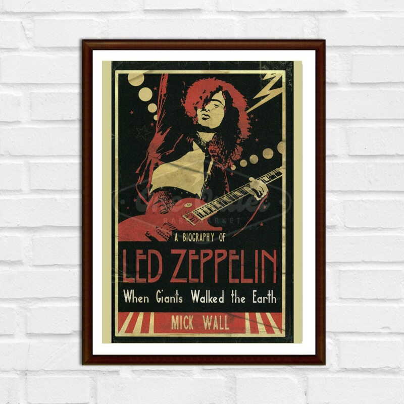 POSTER BIOGRAPHY LED ZEPPELIN | Shopee Malaysia