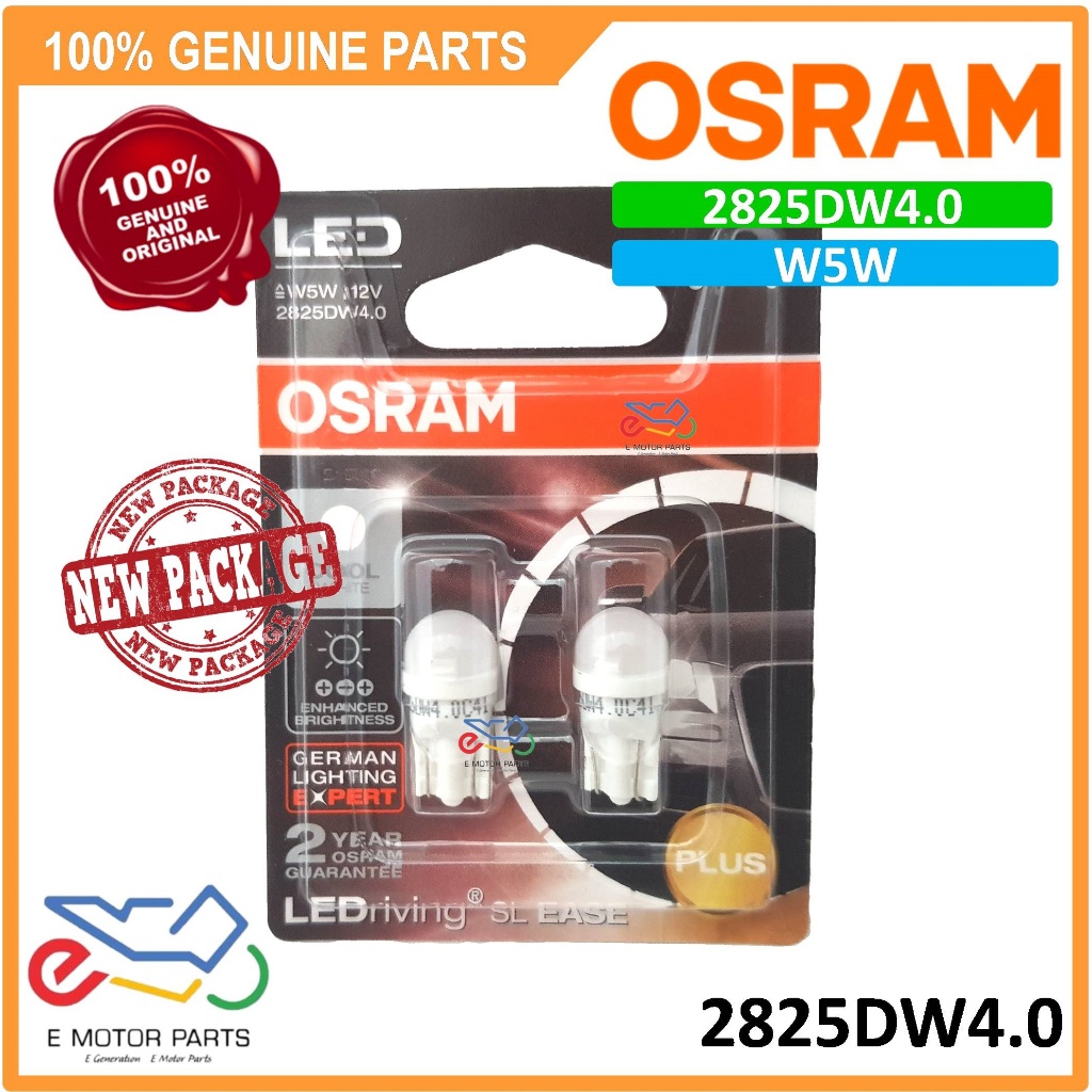 OSRAM T10 LED BULB 12V W5W W2.1x9.5d 2825DW4.0 COOL WHITE MENTOL METER ...