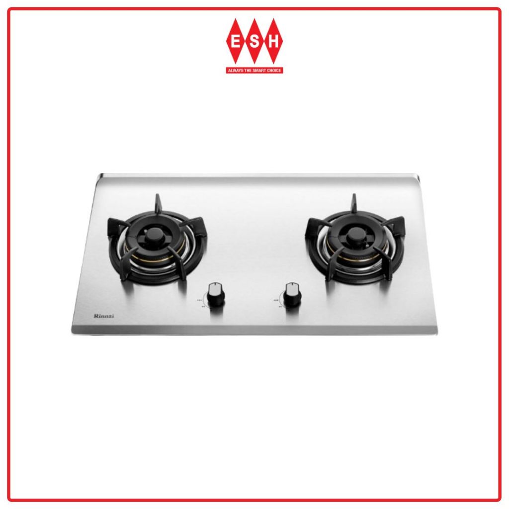Rinnai RB-72S Hyper 2-Burner Built-in Gas Hob (Stainless Steel) | ESH ...