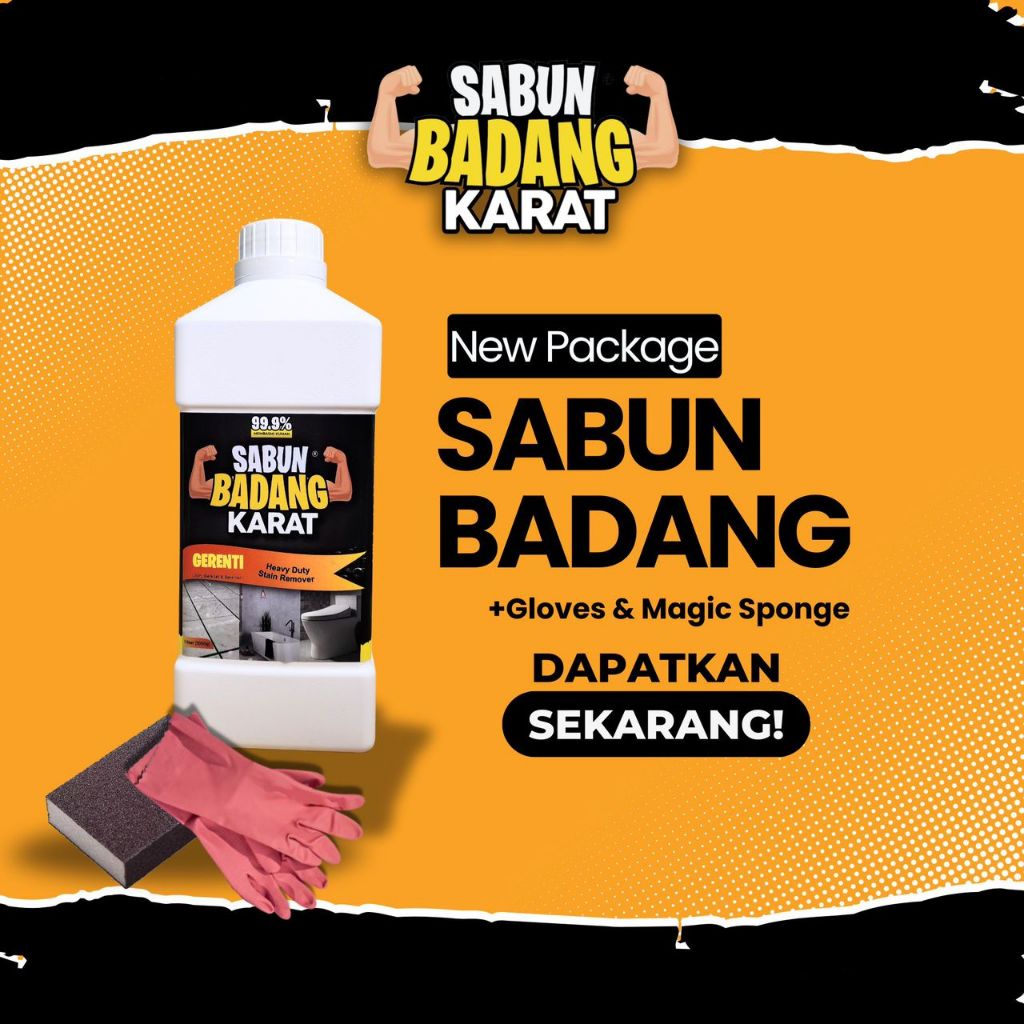 HQ Sabun Badang Karat + Gloves | Pencuci Lantai Berkilat | Hilang Karat ...