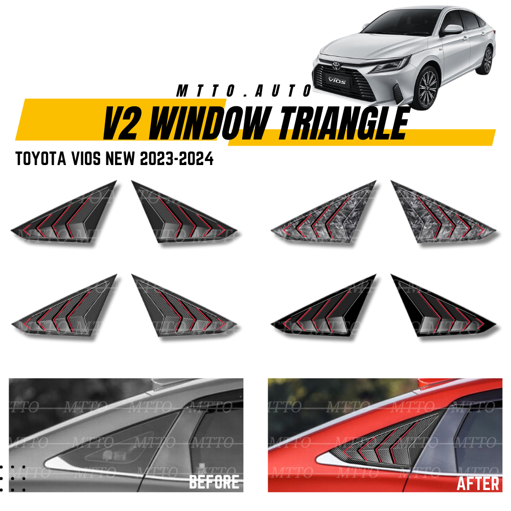 MTTO Toyota Vios New 2023-2024 Exterior Car V2 Design Rear Window ...