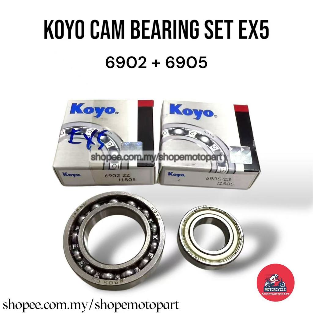 KOYO CAM BEARING SET HONDA EX5 DREAM WAVE 100 / WAVE 125 W125 WAVE125 CAM SHAFT | Shopee Malaysia