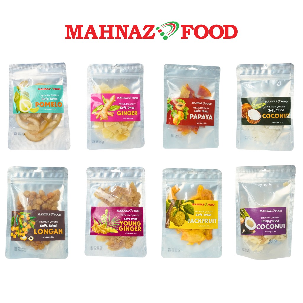 Mahnaz Food Premium Dried Fruit 100g - Jackfruit / Papaya/ Coconut ...