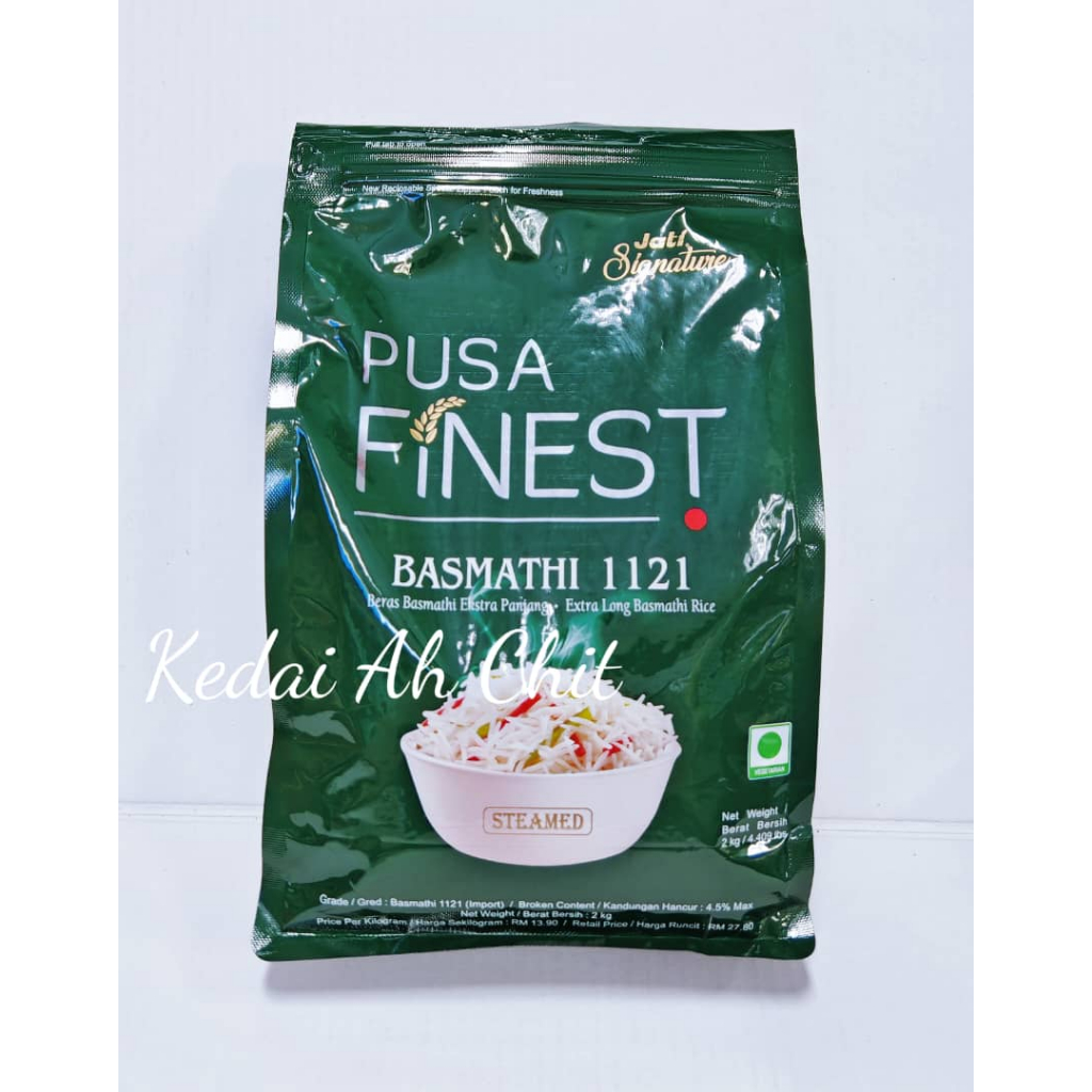 JATI Signature PUSA FINEST BASMATHI 1121 2kg | Shopee Malaysia
