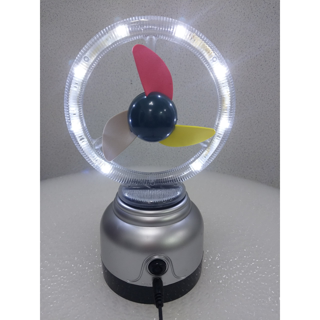 2in1 mini fan & light with USB PORT and battry porty | Shopee Malaysia