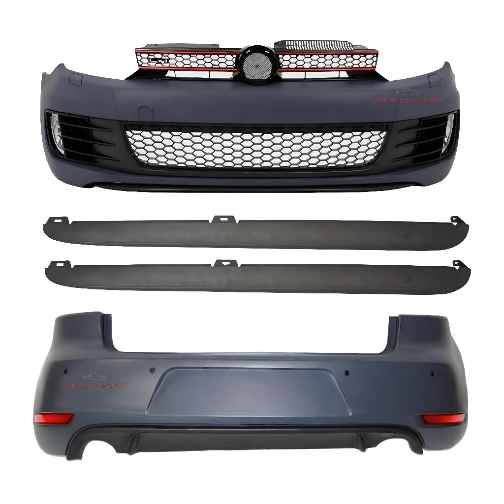 VW Golf MK6 GTI Set Front Rear Bumper Skirt Grill DAYLIGHT BODYKIT Tsi ...