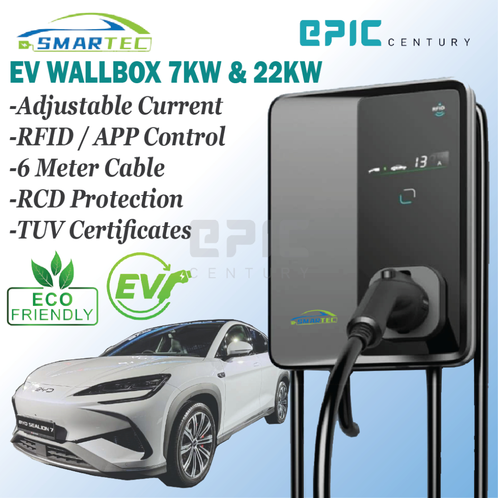 Smartec Ev Wall Box 7Kw And 22Kw | Shopee Malaysia