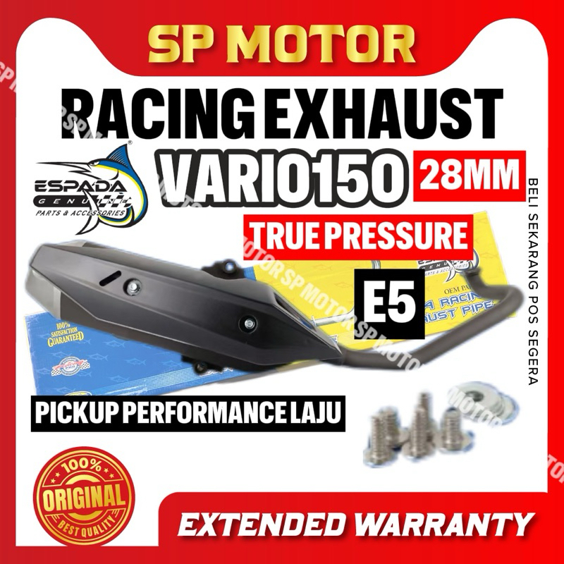 VARIO150 VARIO 150 RACING E5 EXHAUST PIPE EJOS EXZOS PIPE EXJOS PIPE ...