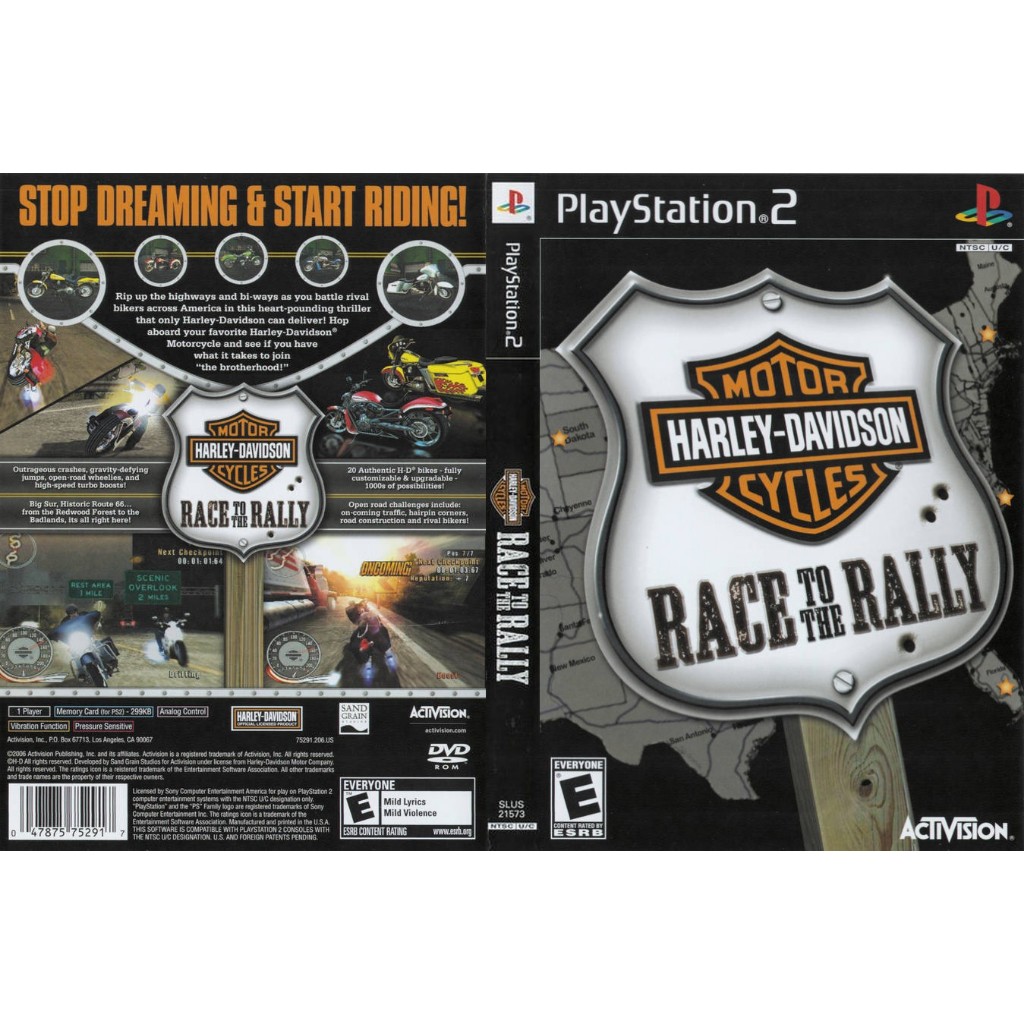 PS2 Harley-Davidson Motorcycles - Race to the Rally (DVD GAME) | Shopee ...