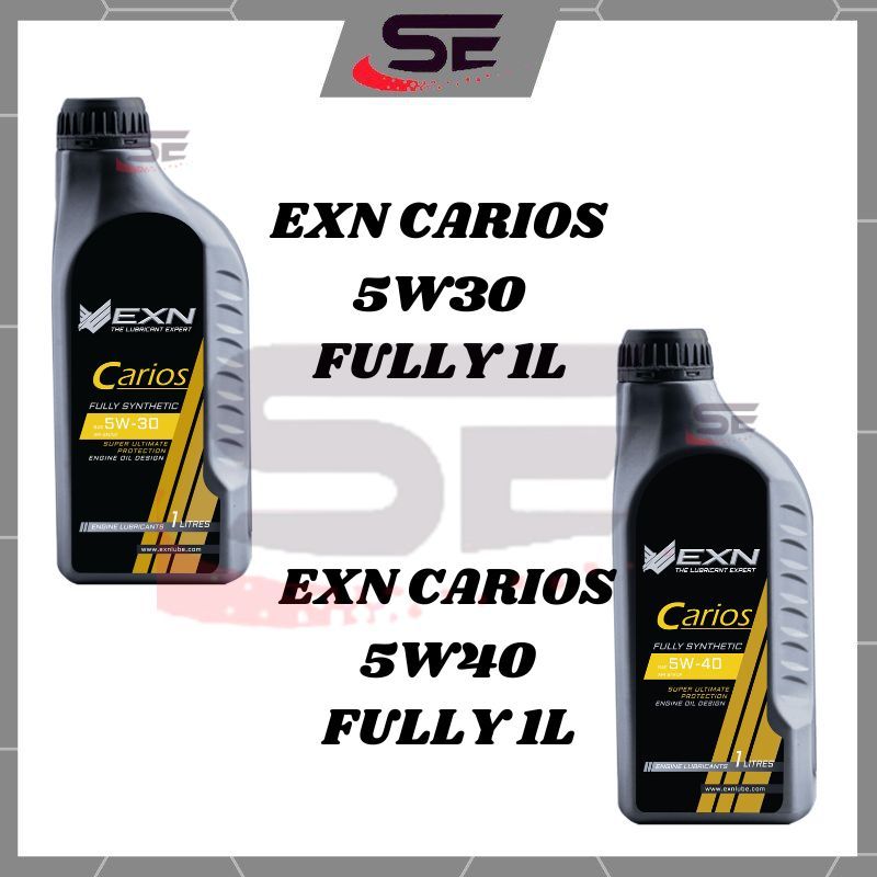 EXN Carios 5w30 Fully Synthetic Engine Oil 5w40 1Litre Minyak Hitam ...