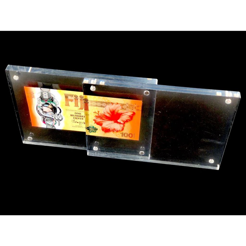 Acrylic banknote frame 180MMX130MM (10MM thick+10MM thickness) 亚克力纸币框 ...