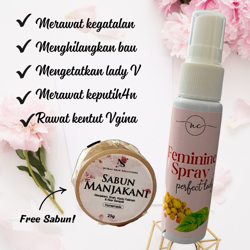 🔥Free Sabun🔥 FEMININE SPRAY KETAT MISS V 30ML | Shopee Malaysia