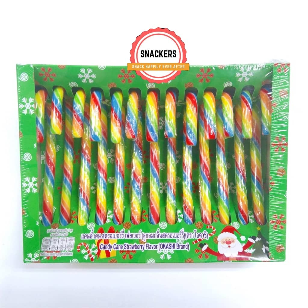 20 Pcs /12 Pcs Handmade Colorful Spiral Candy Cane Canes for Christmas ...