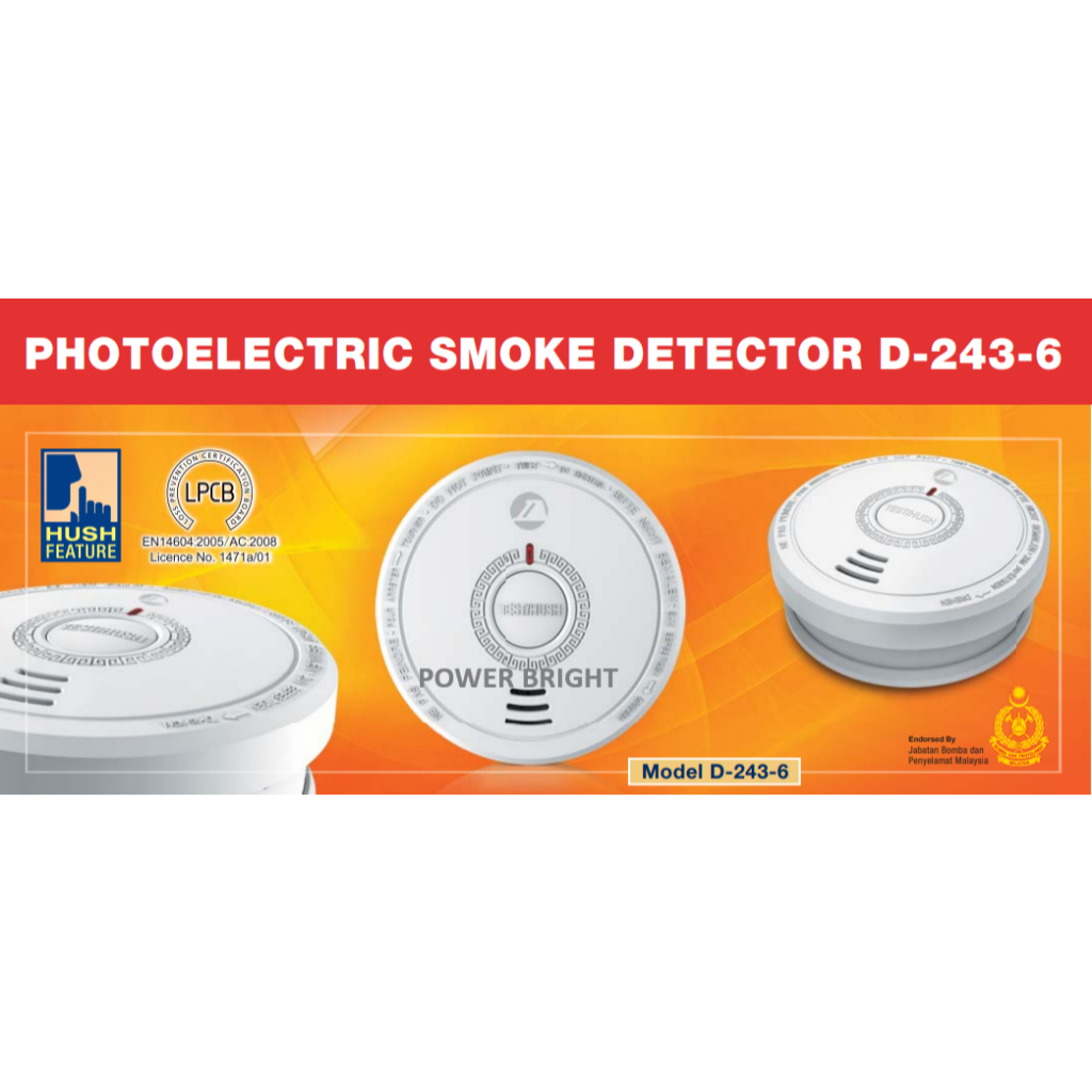 DEMCO SELF-CONTAINED PHOTOELECTRIC SMOKE DETECTOR C/W 9V BATTERY DEMCO ...