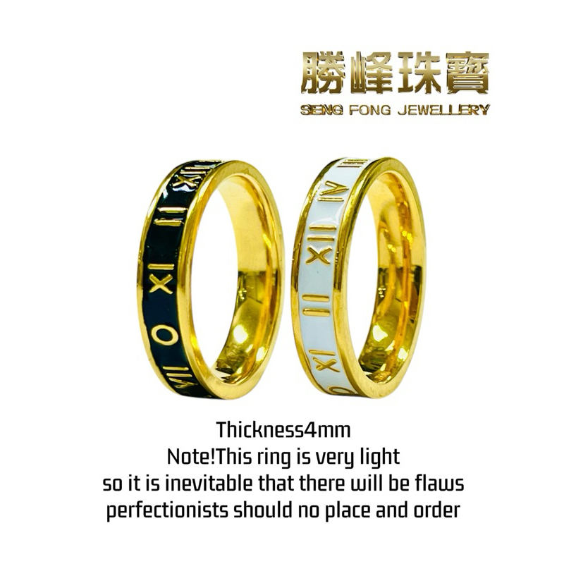 SF ROMAN RING/100%AUTHENTIC 916GOLD | Shopee Malaysia