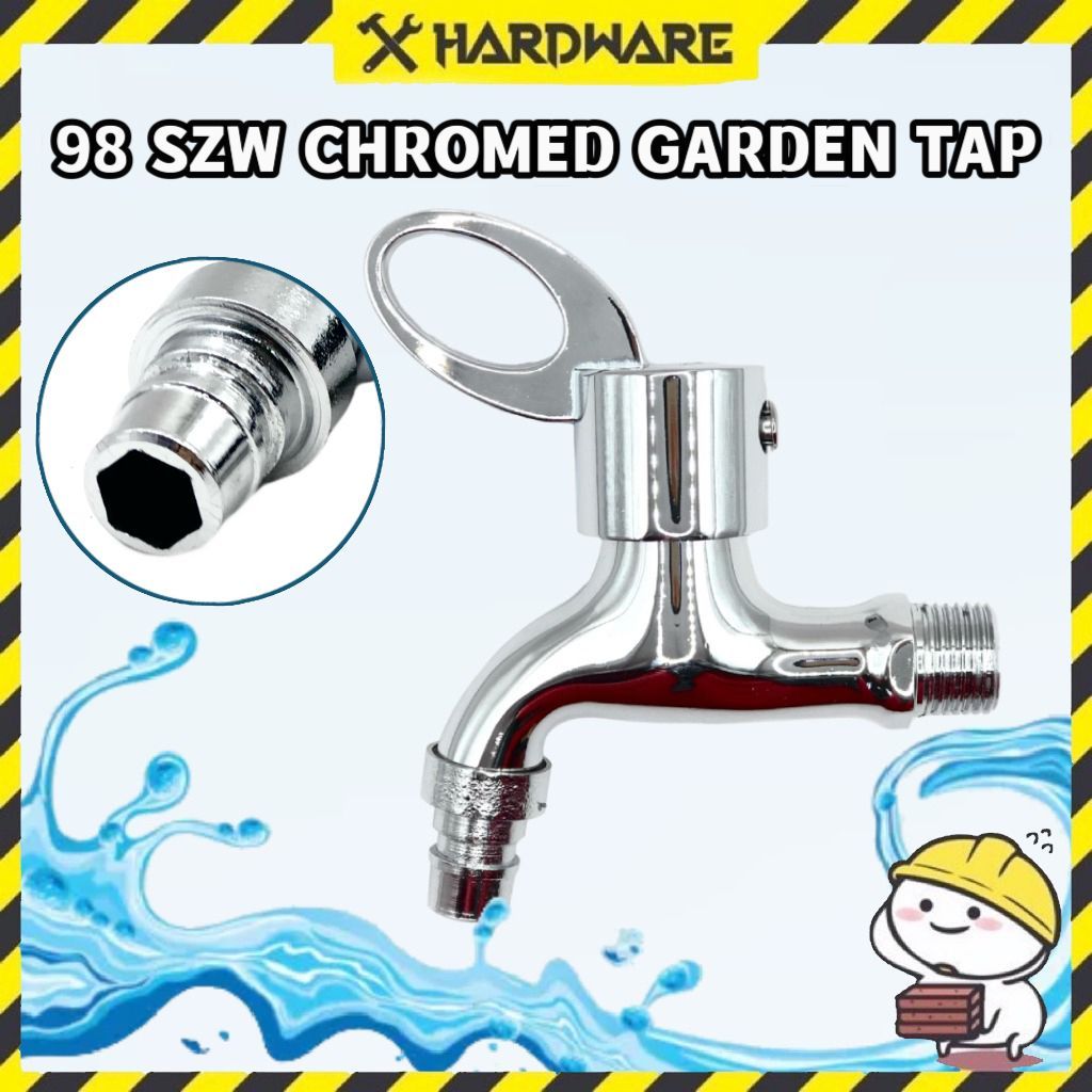 SZW HEAVY DUTY STAINLESS STEEL WALL MOUNTED BIB TAP/WALL MOUNTED WATER ...