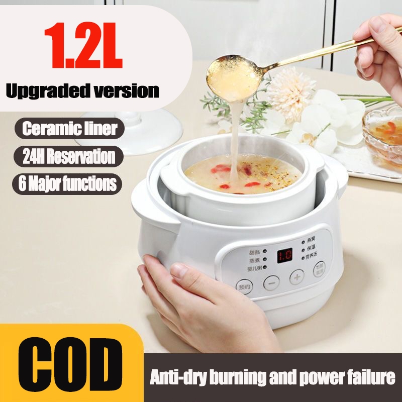 【Ready Stock】Multi-function Stew Pot Soup Cooking Porridge Artifact Household Electric Stew Pot ...