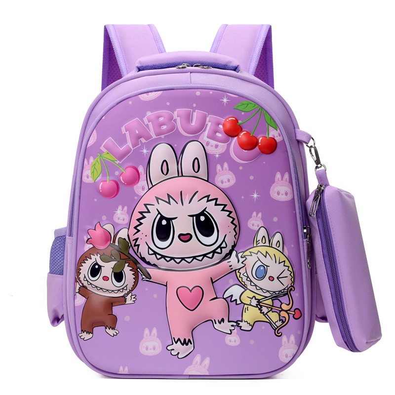 36cm Kindergarten Labubu Children Kids School Bag Cute Cartoon Girl Beg ...