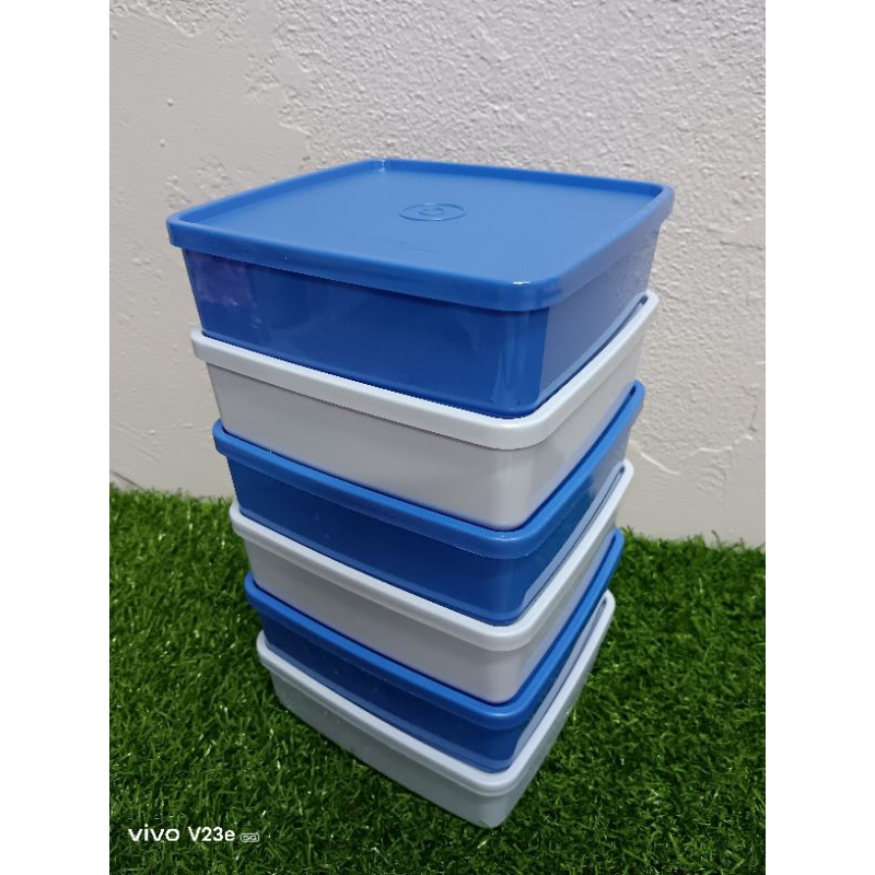 TUPPERWARE SQUARE AWAY 620ML (2 PCS) | Shopee Malaysia