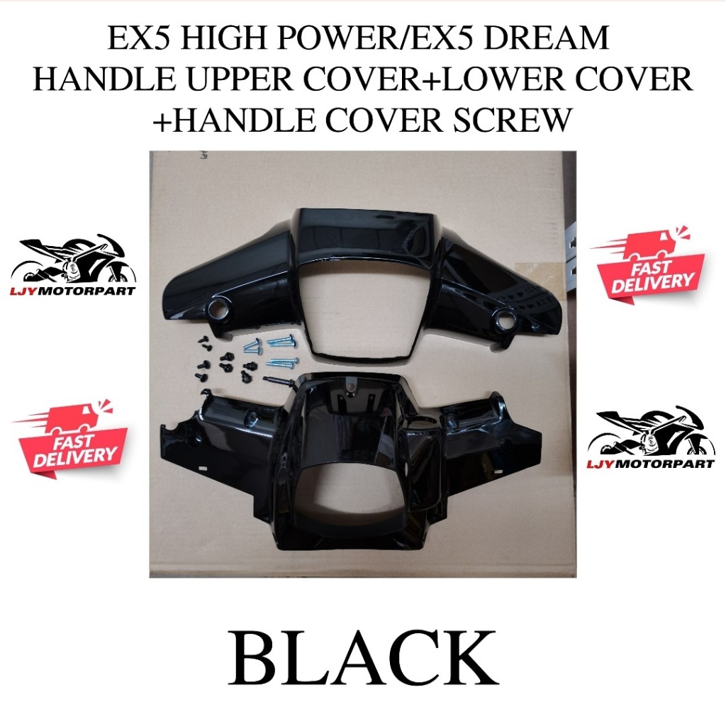 HONDA EX5 HIGH POWER EX5 DREAM HANDLE UPPER COVER+HANDLE LOWER COVER ...
