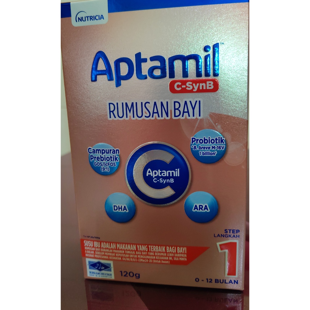 APTAMIL C-SYNB 120g STEP 1 EXP:JAN2027 (tahun berikut) kotak kemek saja ...