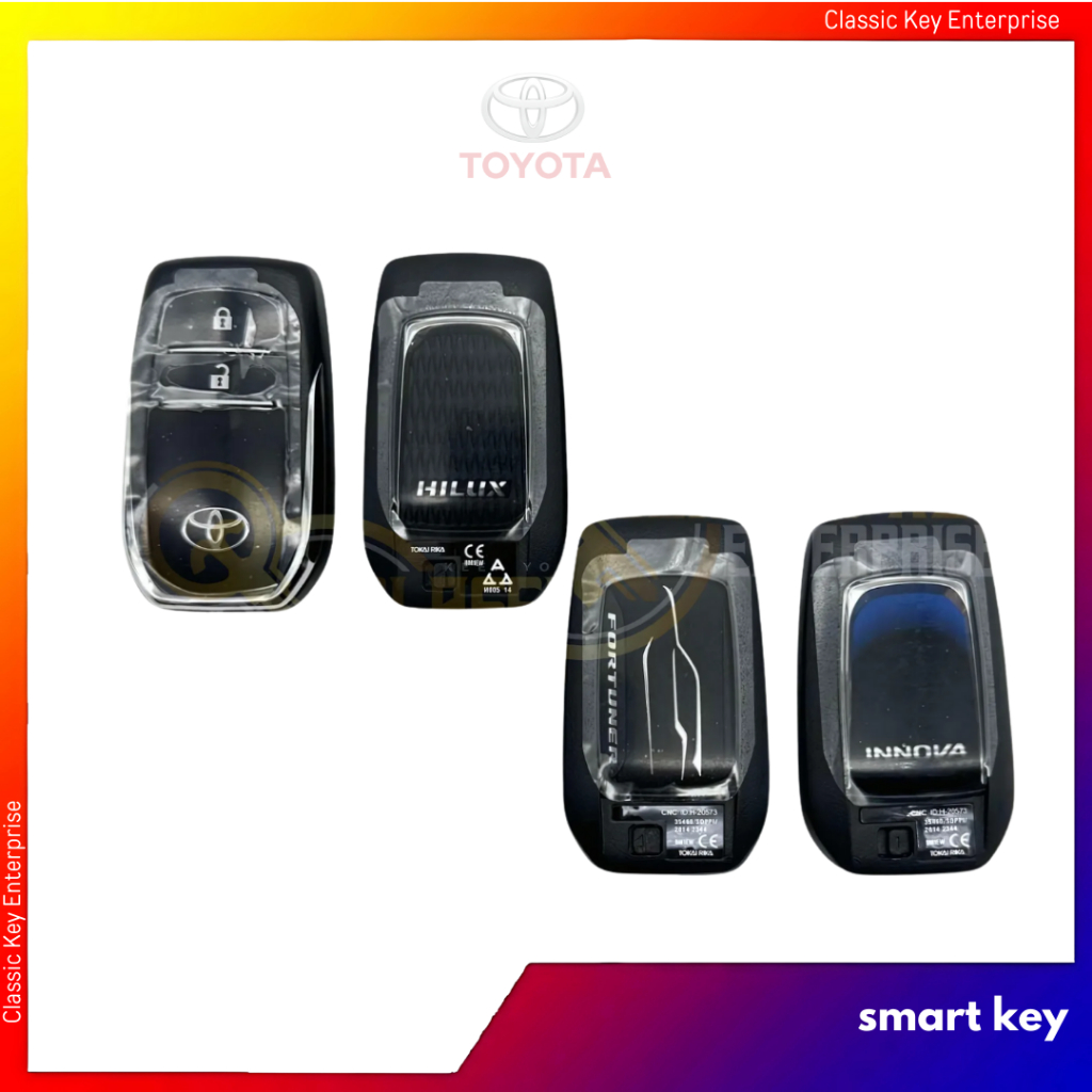 Toyota Smart Key Remote Keyless Entry (Hilux / Innova / Fortuner ...