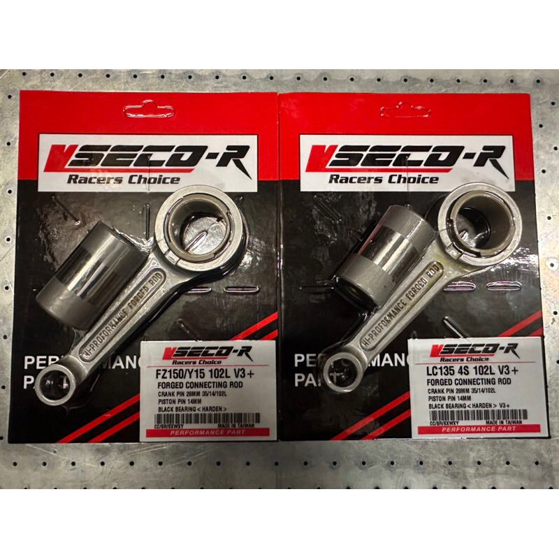 VSECO-R RACING FORGED CONNECTING ROD 102L FOR Y15ZR LC135 ROD PIN 28MM ...