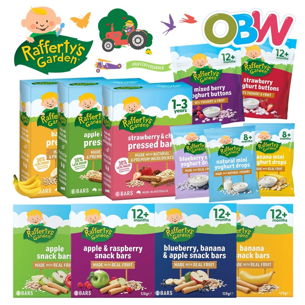 Rafferty's Garden Baby Fruit Snack Bars | Yoghurt Buttons | Baby Snack ...