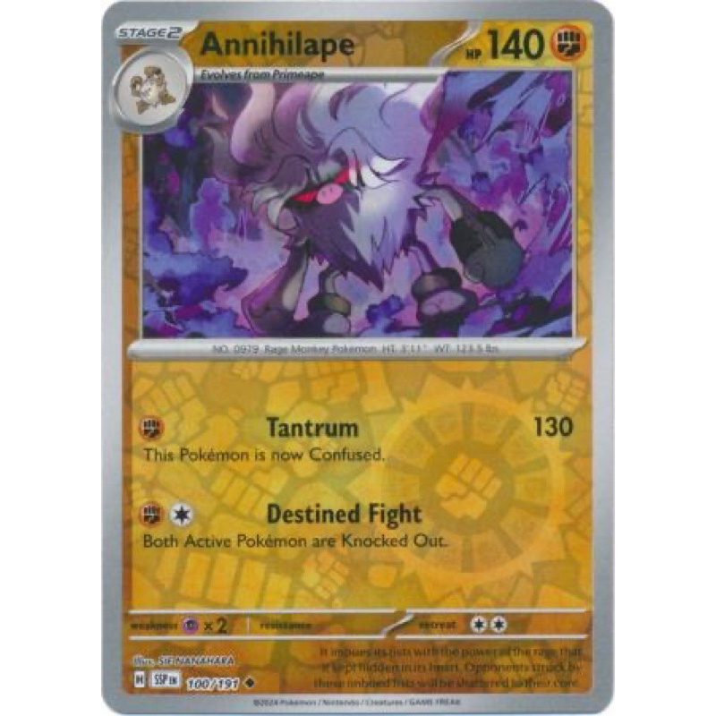 Pokémon TCG Annihilape 100/191 | Shopee Malaysia