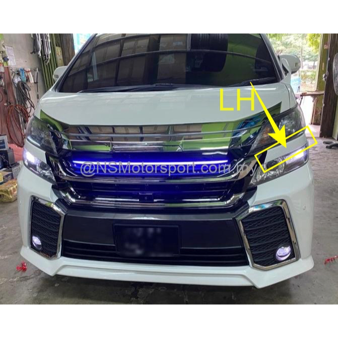 Toyota Vellfire ANH20 convert 2015 Bumper Facelift Type Front Head Lamp ...