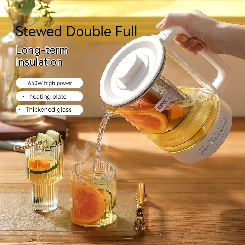 Glass health pot flower teapotElectric cup kettle tea maker healthcup ...