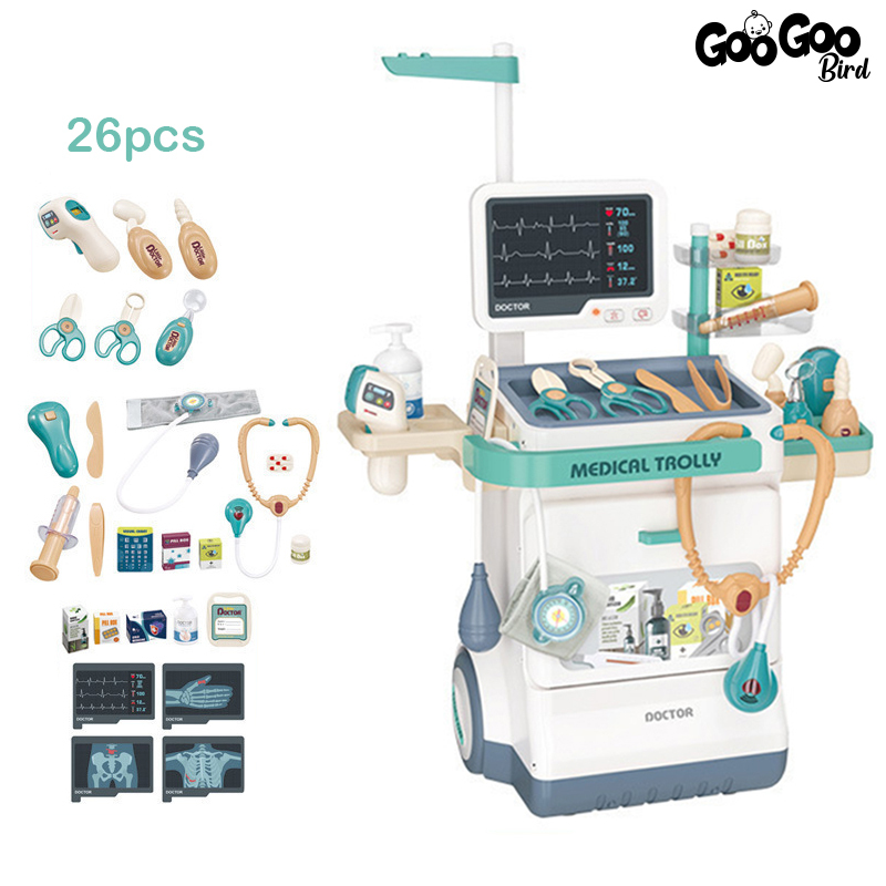 GOOGOO BIRD 7 Design Pretend Home Kids Play Set Supermarket & Doctor ...
