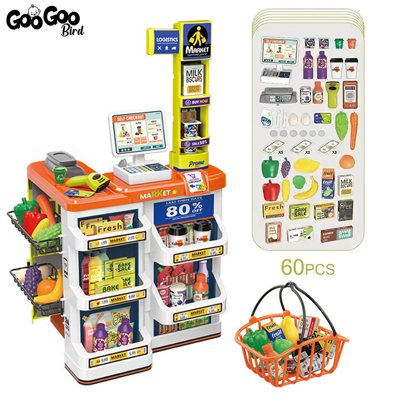 GOOGOO BIRD 7 Design Pretend Home Kids Play Set Supermarket & Doctor ...