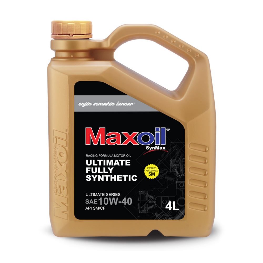 MAXOIL ULTIMATE FULLY SYNTHETIC SAE 10W40 – SM/CF 4L 100% ORIGINAL | Shopee Malaysia