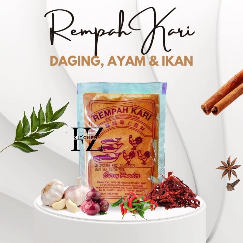 Rempah Kari Orang Lama / Serbuk Kari Sedap / Rempah Kari Daging / Ayam ...