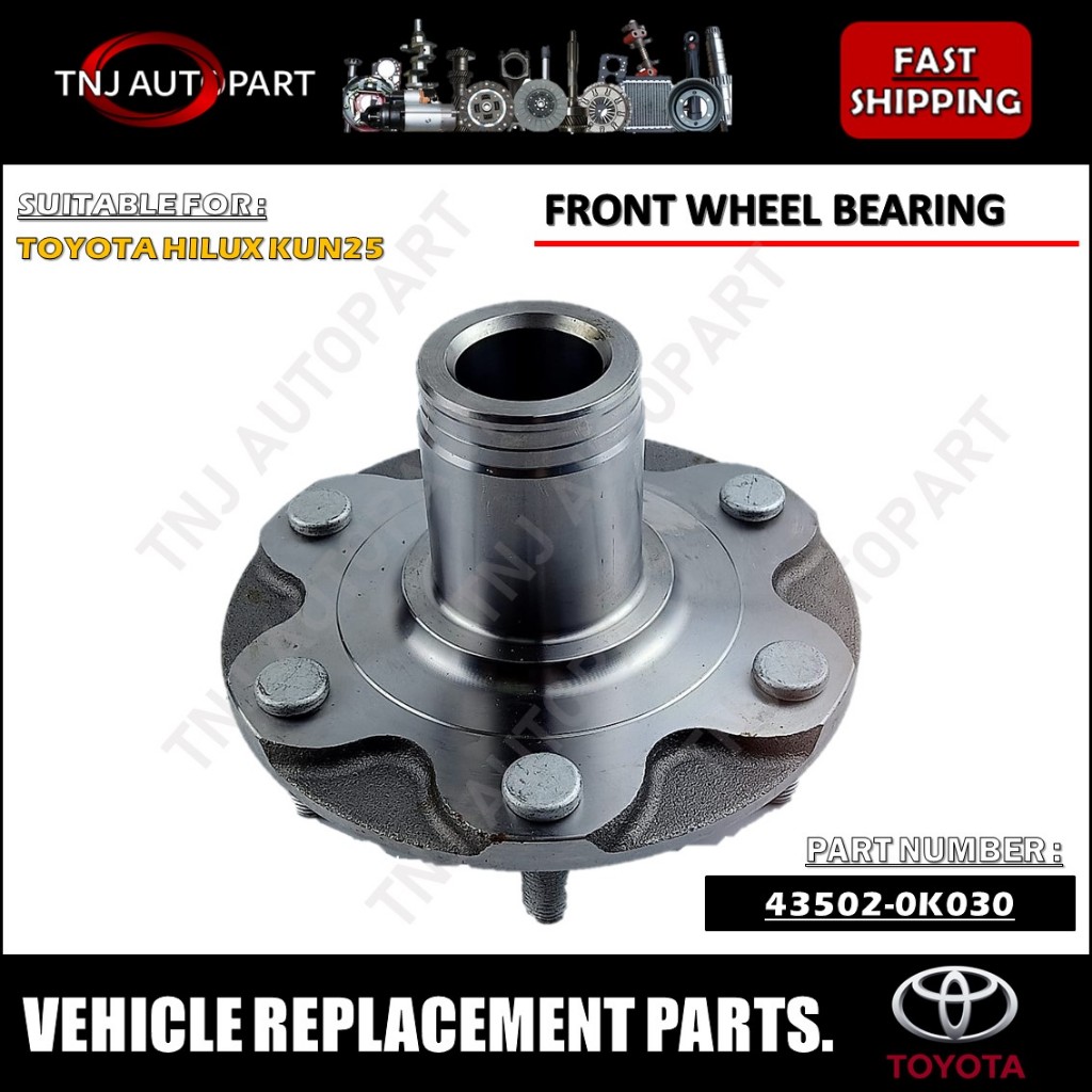 FRONT WHEEL BEARING HUB / TOYOTO HILUX KUN25 ( 43502-0K030 ) | Shopee ...