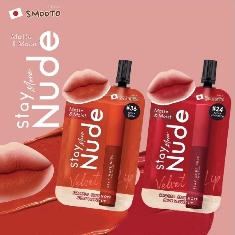 Smooto Stay More Nude Velvet Lip Sachet 2g | Shopee Malaysia