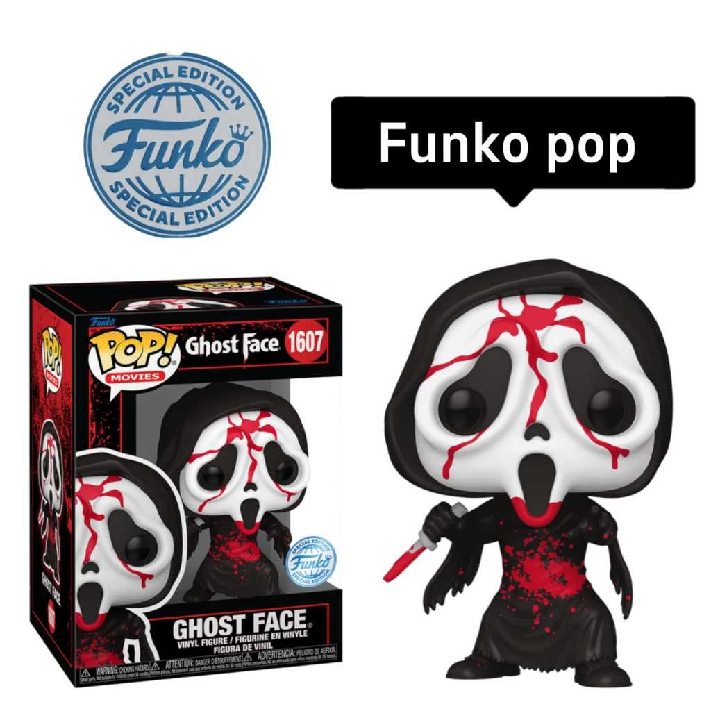 Original Funko Pop! Movies Ghost Face 1607 Ghost Face Special Edition ...