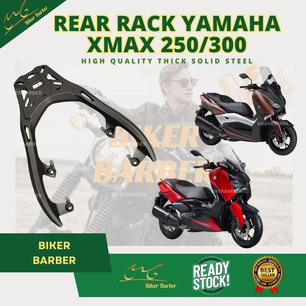 Yamaha Xmax 250 300 V1 V2 Rear Rack Motor Thick Solid Steel High ...