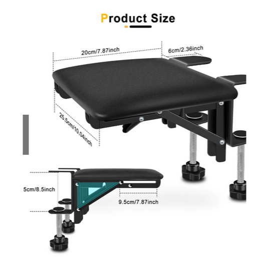 Giecy desk extender/Ergonomic table extender/computer arm rest support ...