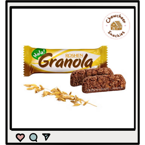 🌾ROSHEN Halal Hola Granola & Oatmeal Bar Rich Sweet Chocolate Oatflakes ...