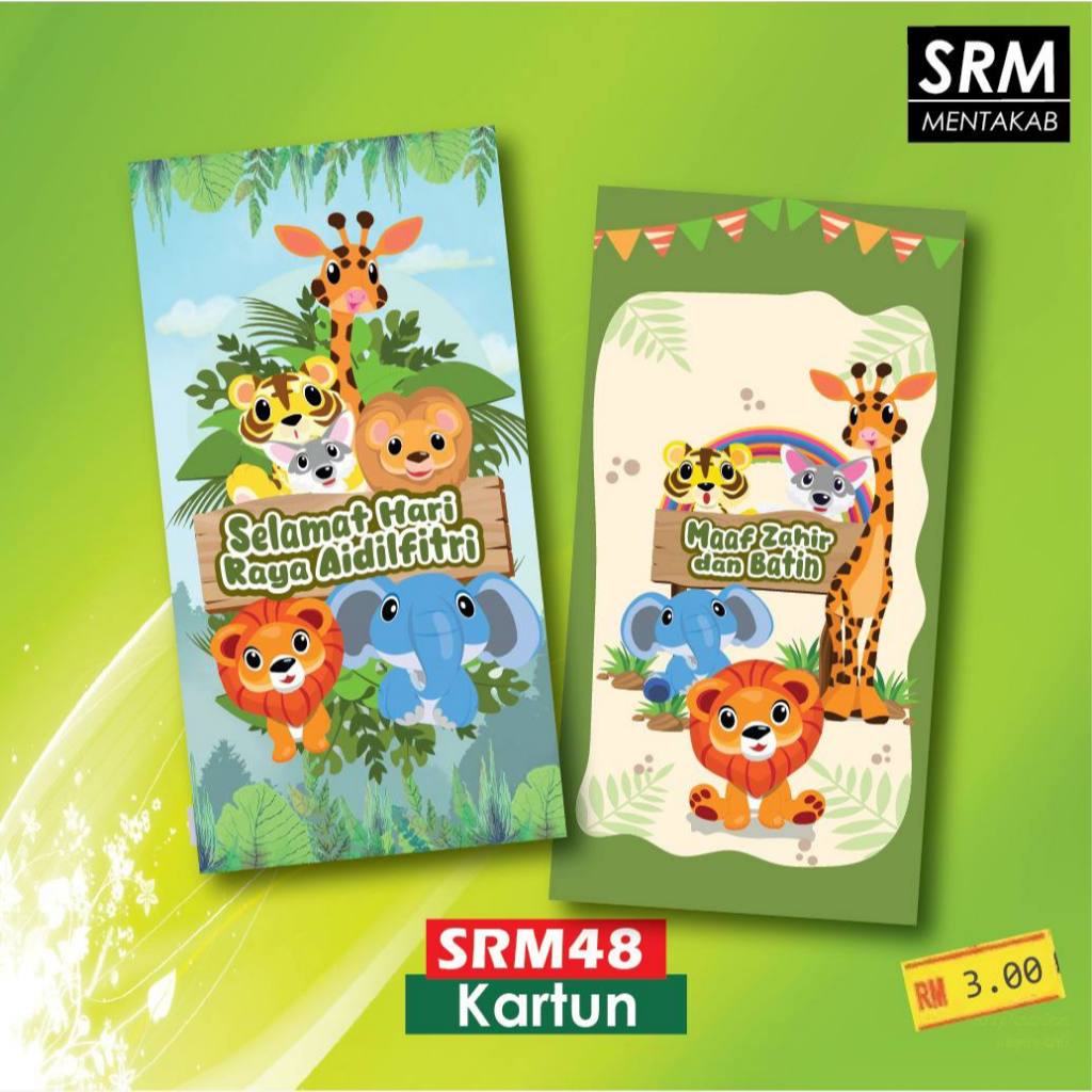 Sampul Raya Haiwan Animal | 1 Paket 10pcs | Sampul Raya Viral 2025 ...